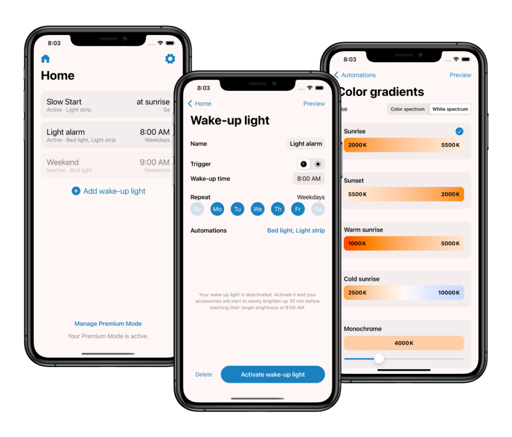 Wake Up Light - Light Alarm App for iOS & HomeKit